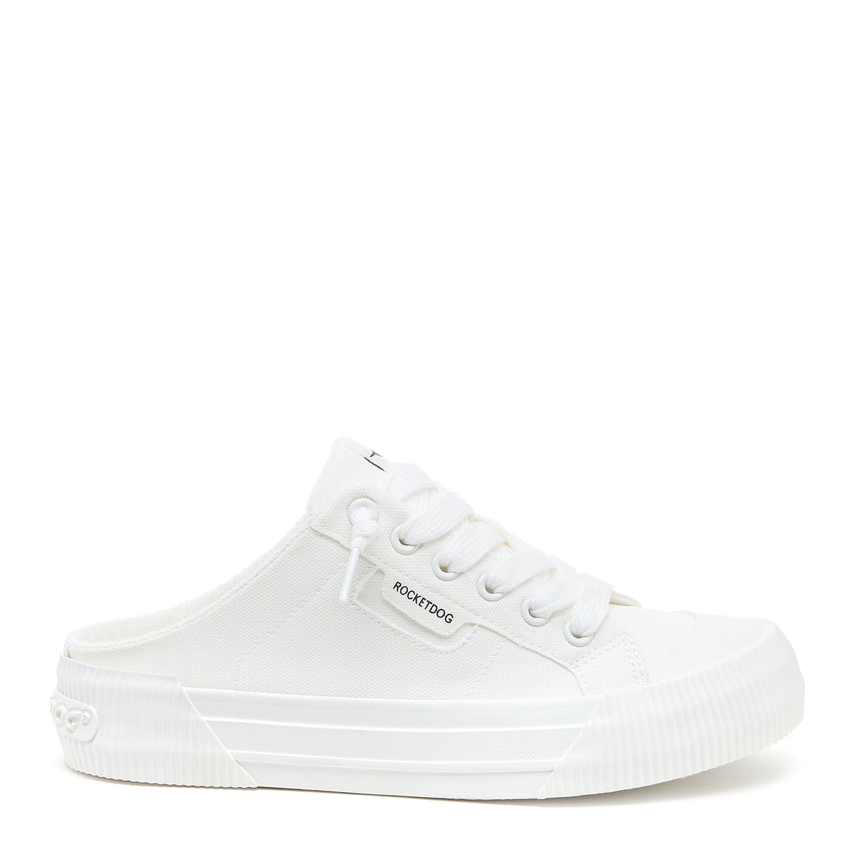 Rocket Dog Cheery White Mule Trainers | Women’s Slip-On Canvas Shoes ...