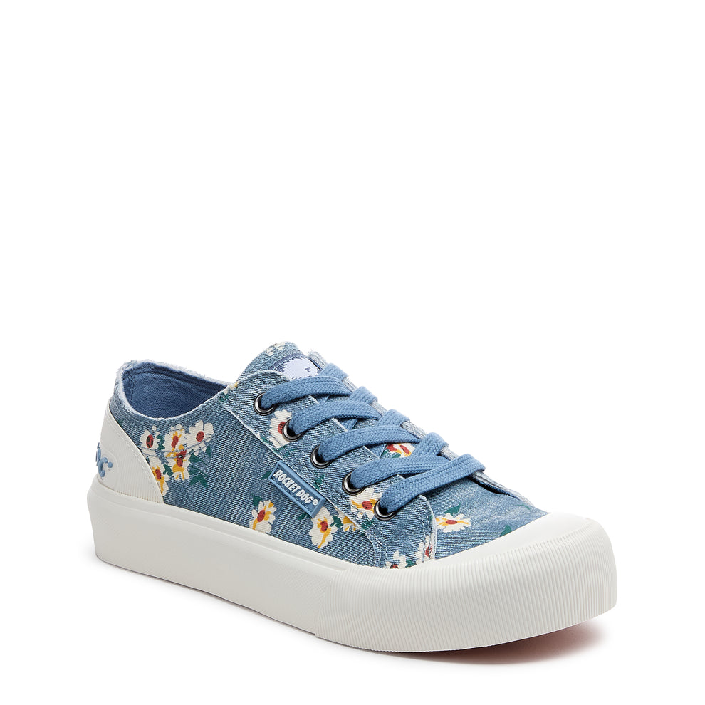Rocket Dog Women's Jazzin Plus Blue Floral Trainers – Rocket Dog UK